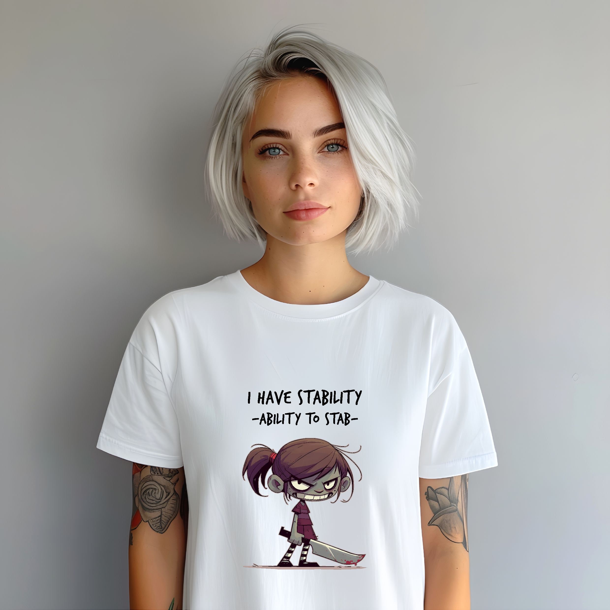 I Have Stability Ability to Stab Sarcastic Tshirt, Streetwear Aesthetic ...