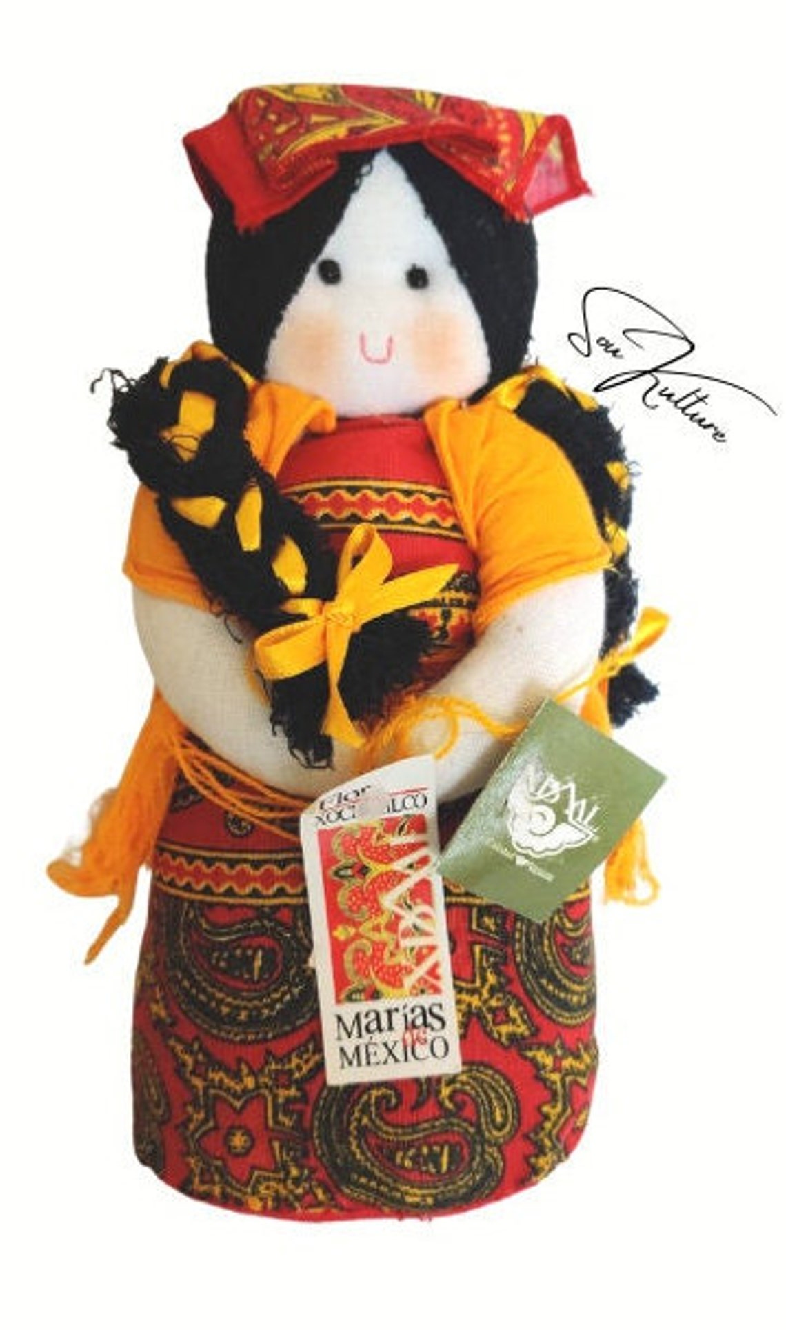 MEXICAN CULTURAL DOLL Maria's De Mexico Juanita Chiapas Rag Doll ...