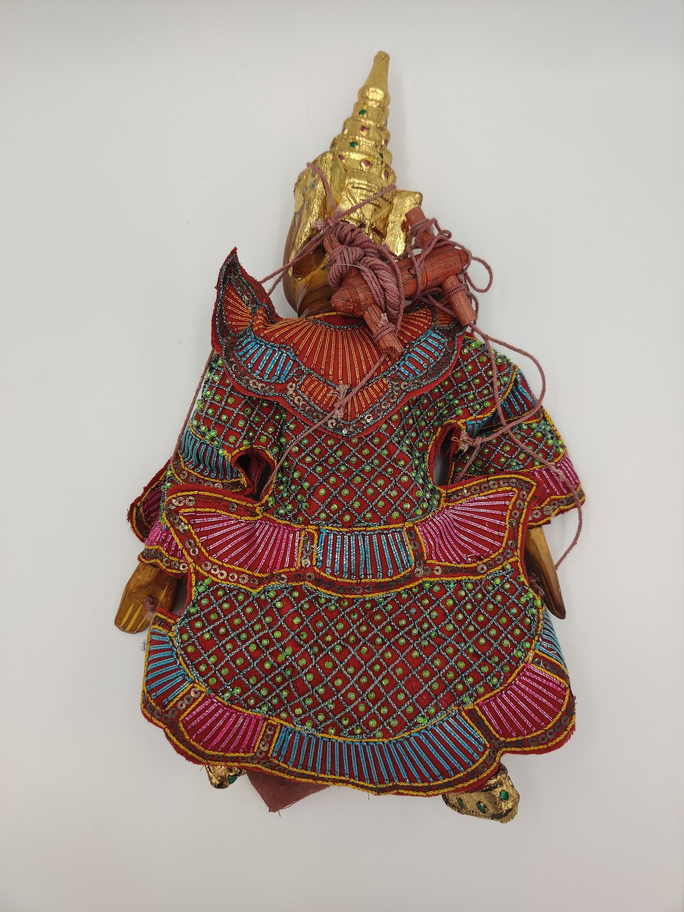 BURMESE STRING MARIONETTE Vintage Gilt Thar-gya-min Puppet - Etsy