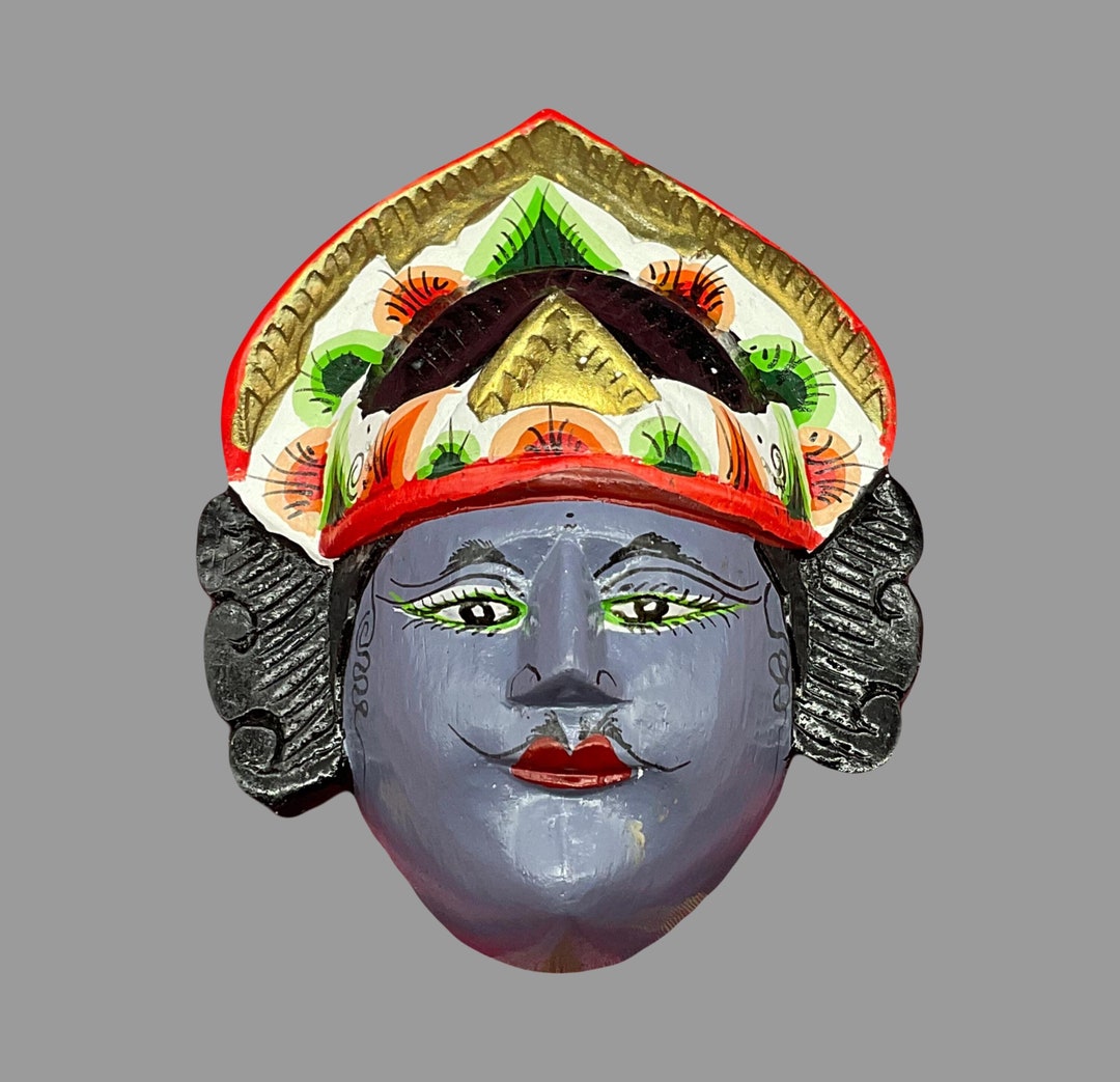 MINIATURE WAYANG MASK Vintage Handcrafted and Hand-painted Miniature ...