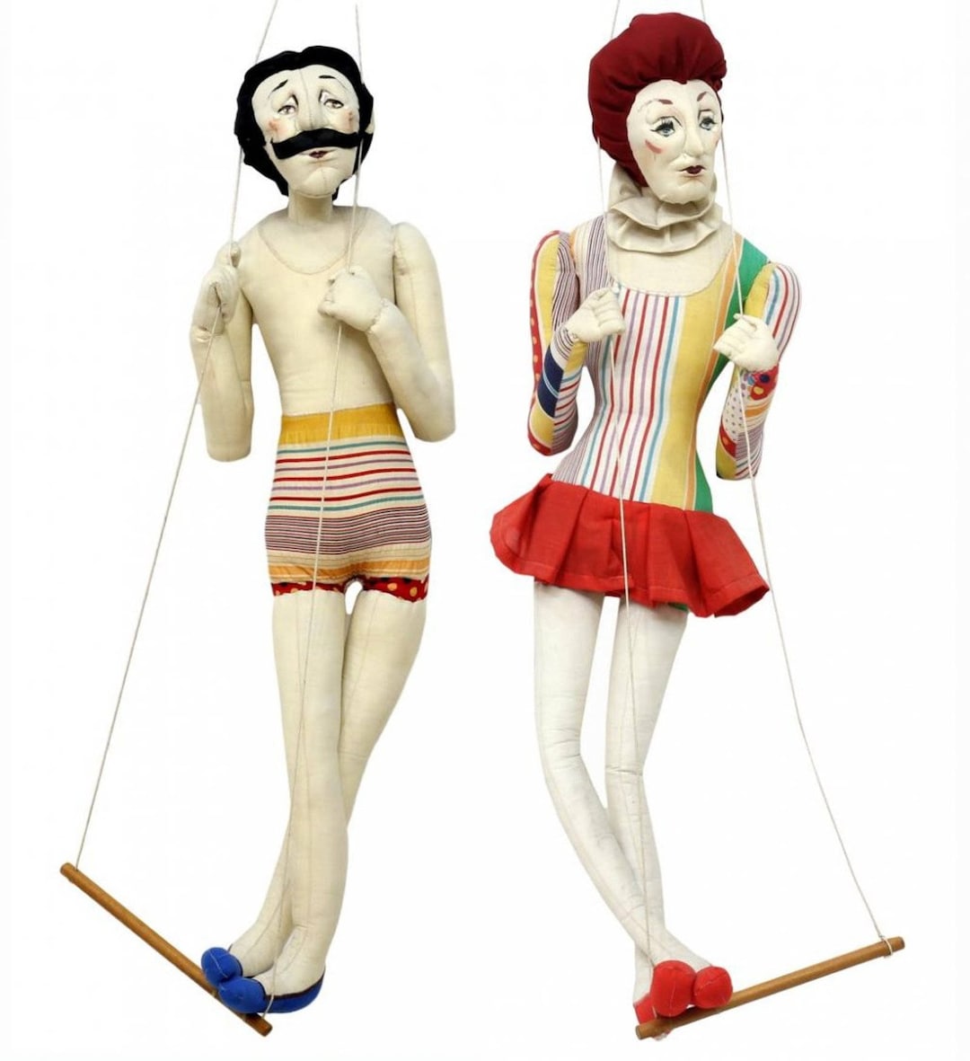 ANTIQUE CIRCUS CLOWN Extremely Rare! French Acrobat Handcrafted Circa ...