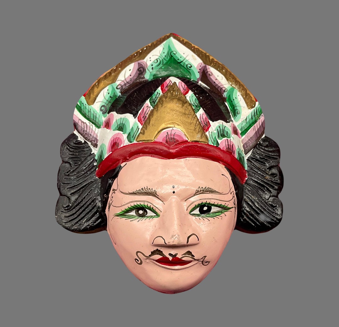 MINIATURE WAYANG MASK Vintage Handcrafted and Hand-painted Miniature ...