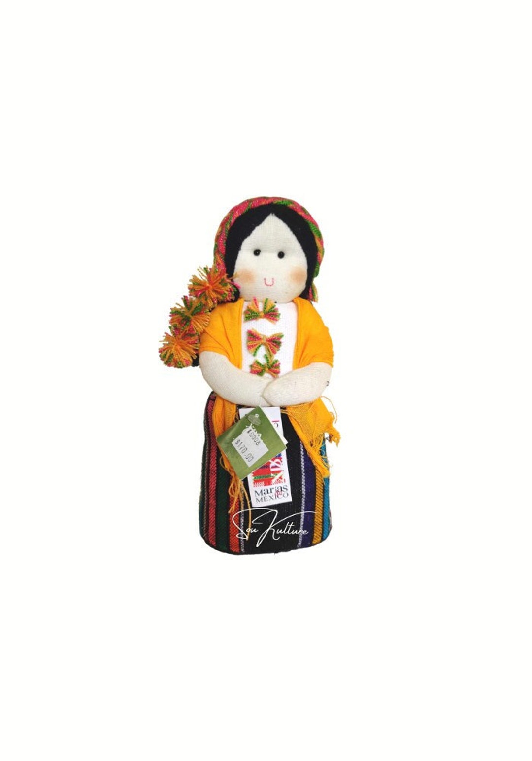 MEXICAN CULTURAL DOLL Maria's De Mexico Juanita Chiapas Rag Doll ...