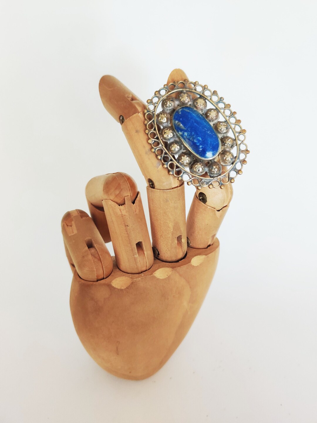 LARGE LAPIS RING Opulent Antique Old Afghan Silver Ring Lapis - Etsy