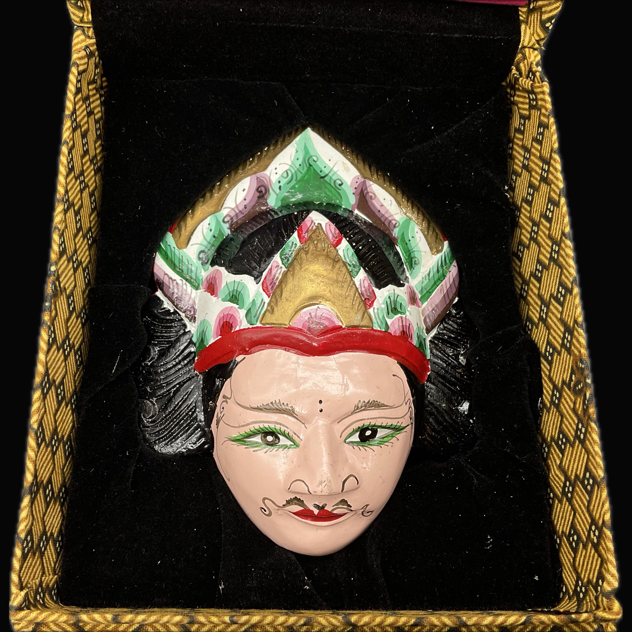 MINIATURE WAYANG MASK Vintage Handcrafted and Hand-painted Miniature ...