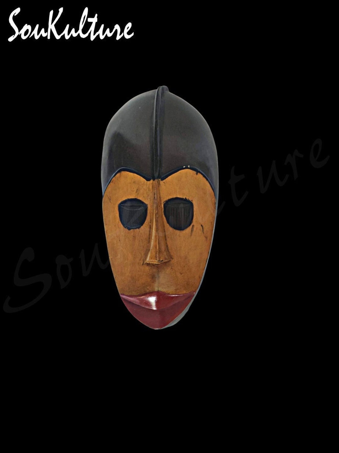 INDIGENOUS DAN MASK Vintage Decorative Wooden Mask From the Ivory Coast ...