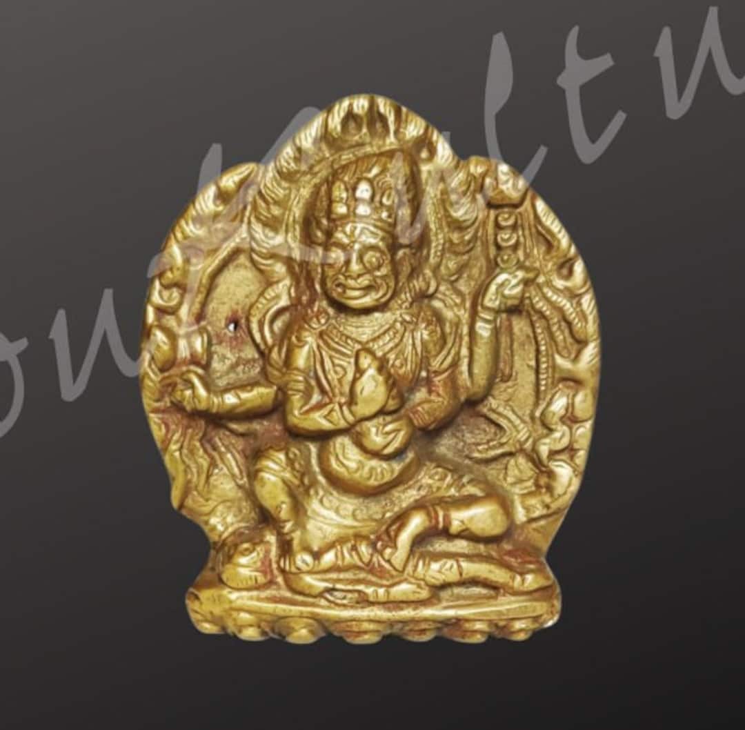 SIX ARM MAHAKALA Padlock Heavy Vintage Solid Brass Functional Lock With ...