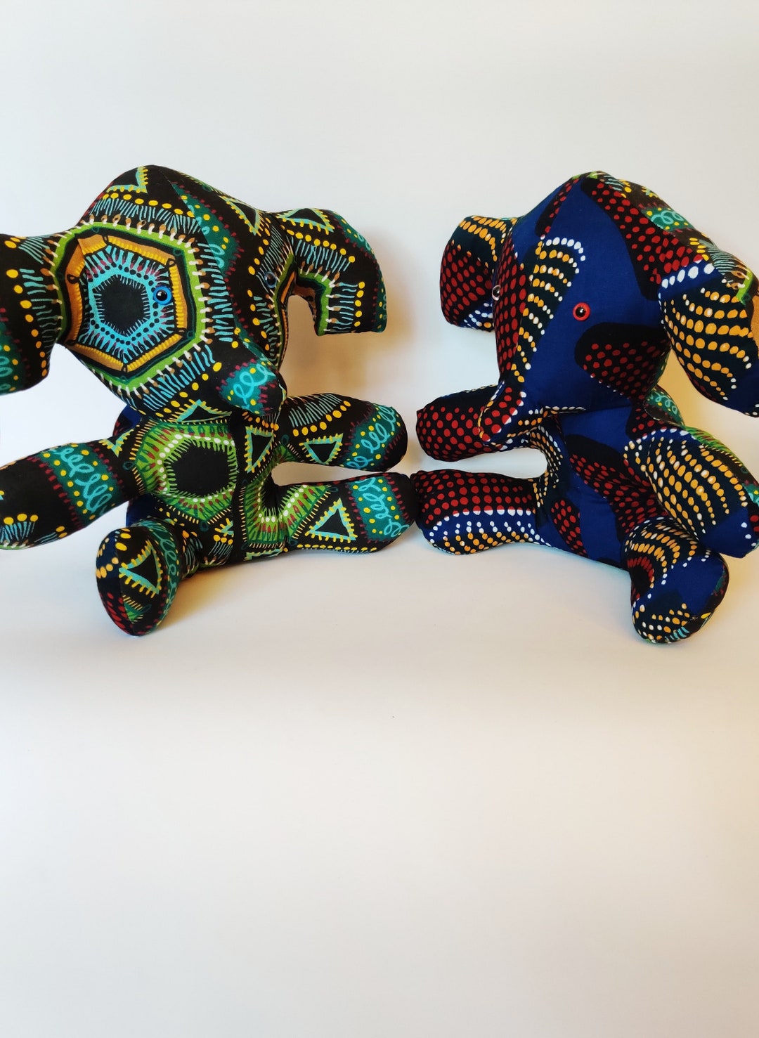 PERSONALIZED STUFFED ELEPHANT Handcrafted & Personalizable Ankara ...