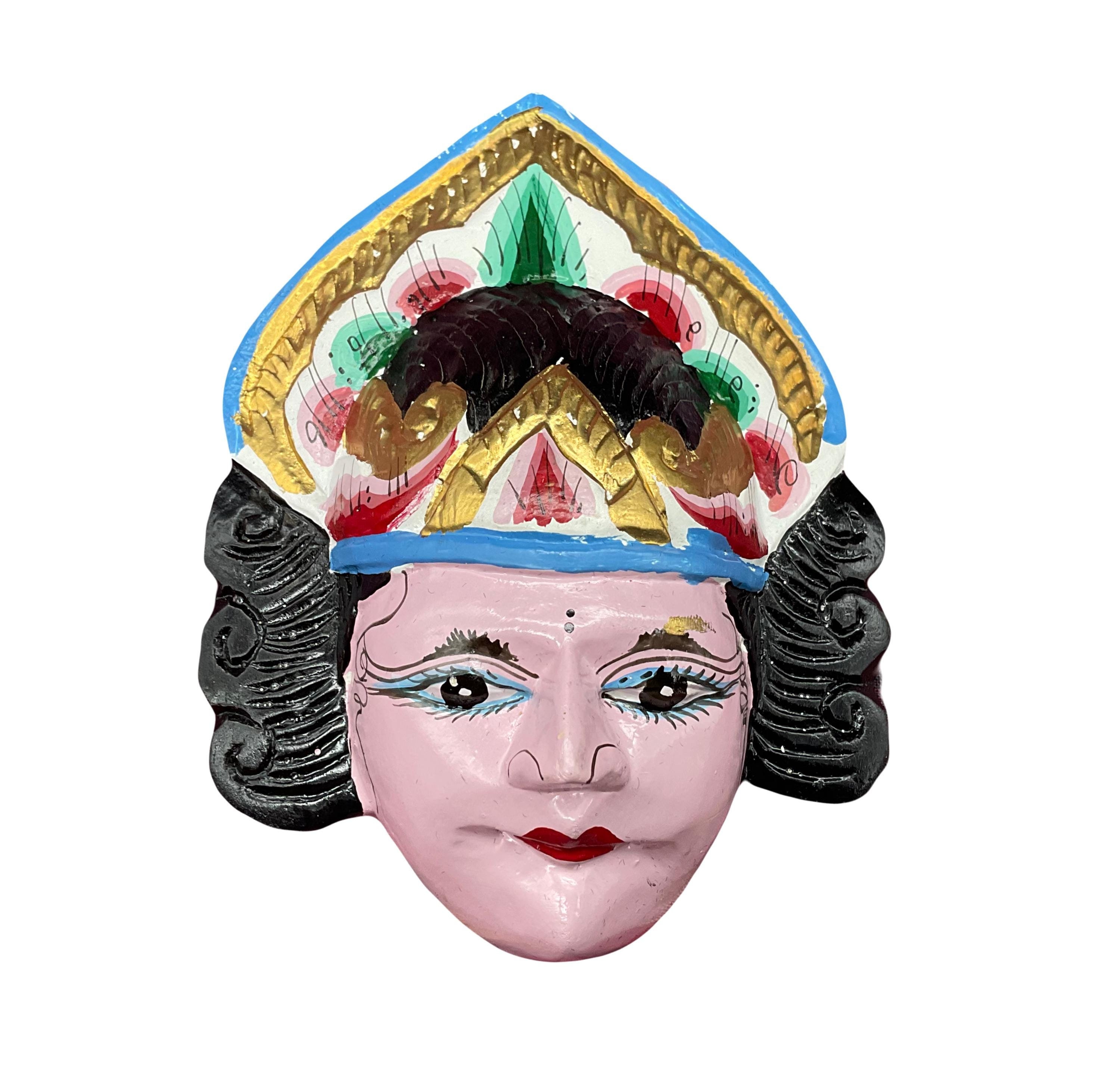 MINIATURE WAYANG MASK Vintage Handcrafted and Hand-painted Miniature ...