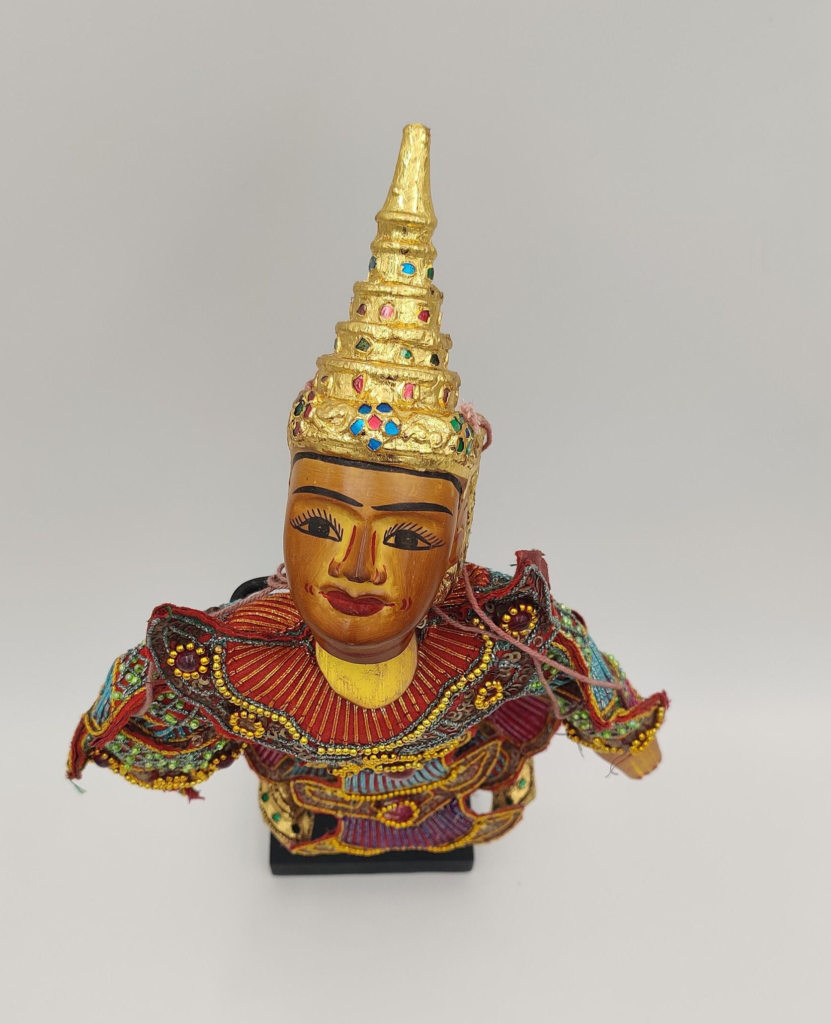 BURMESE STRING MARIONETTE Vintage Gilt Thar-gya-min Puppet - Etsy