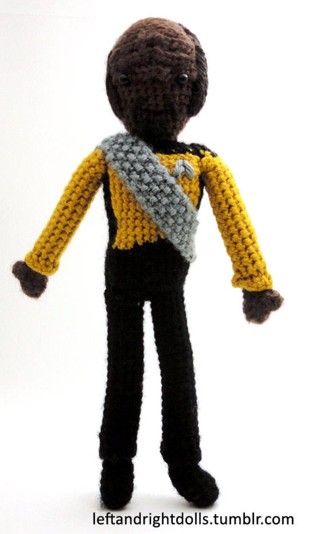 Lt. Commander Worf star Trek: Next Gen Handmade Crochet Original Design ...
