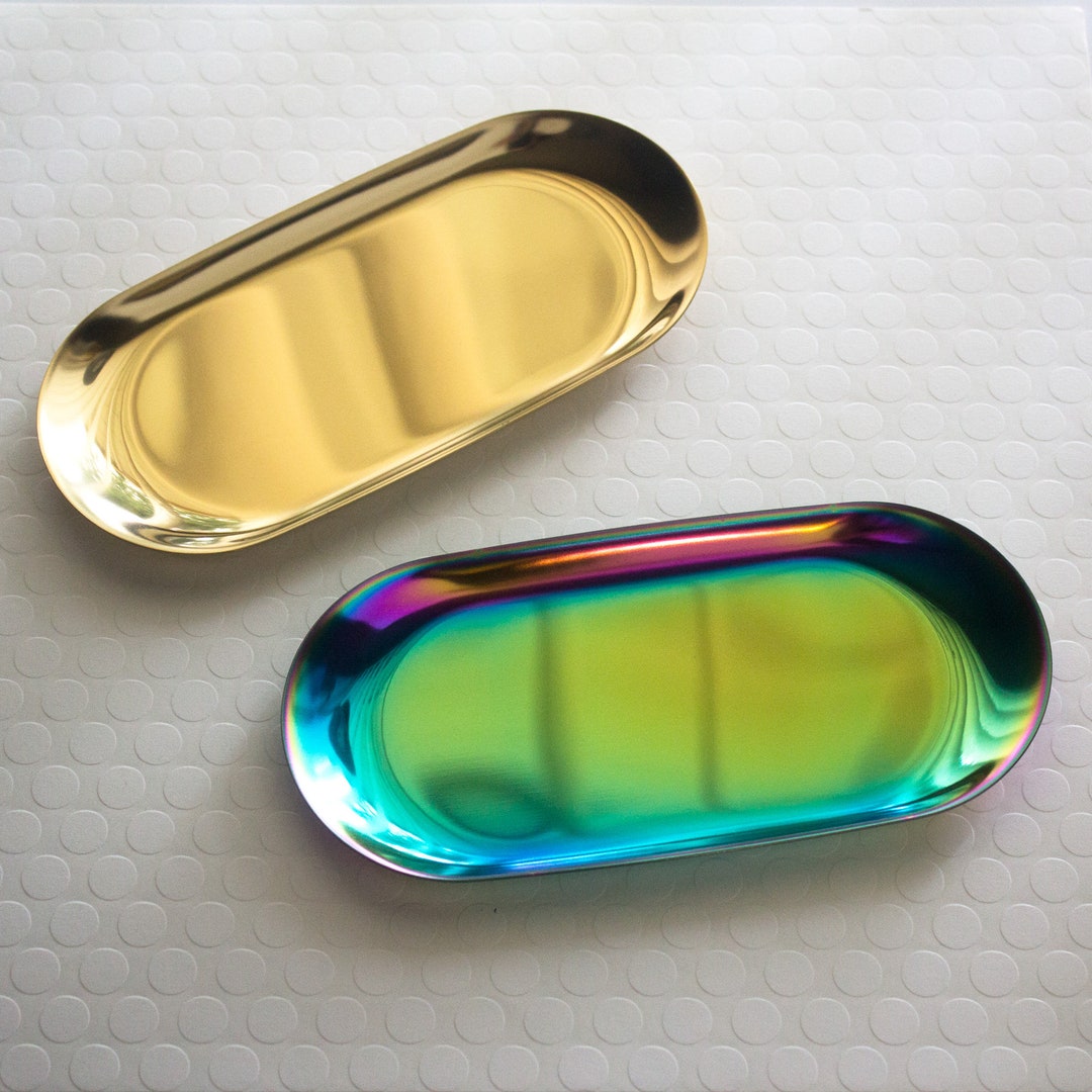 Storage Trays, Gold and Iridescent - Etsy