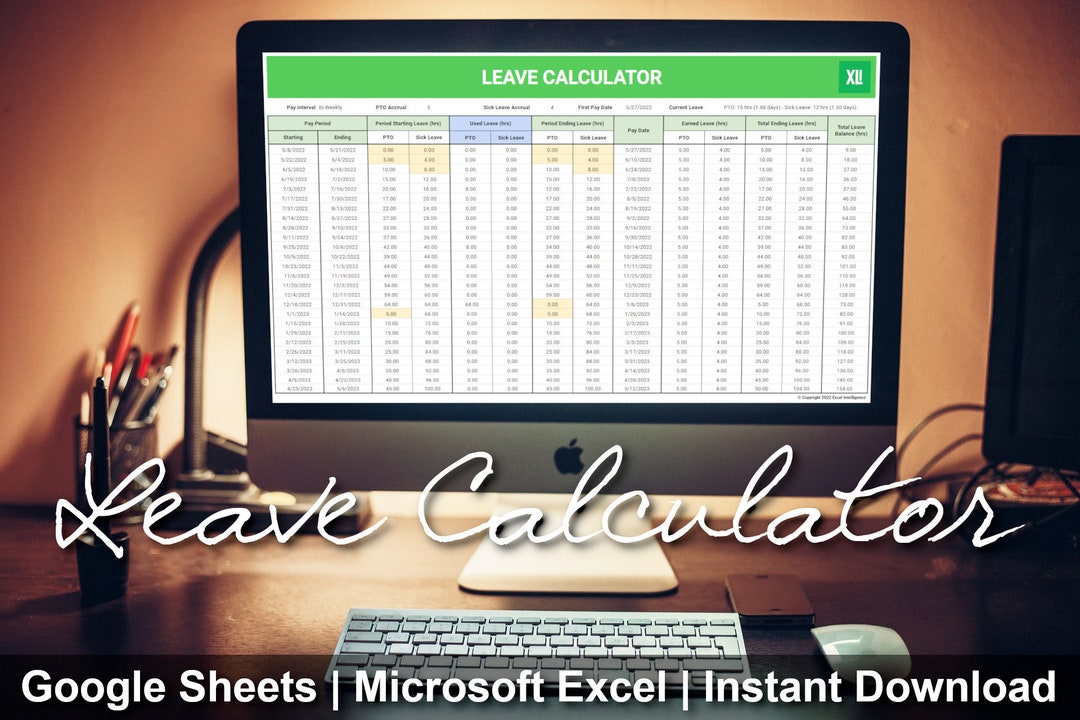 Leave Calculator - Etsy