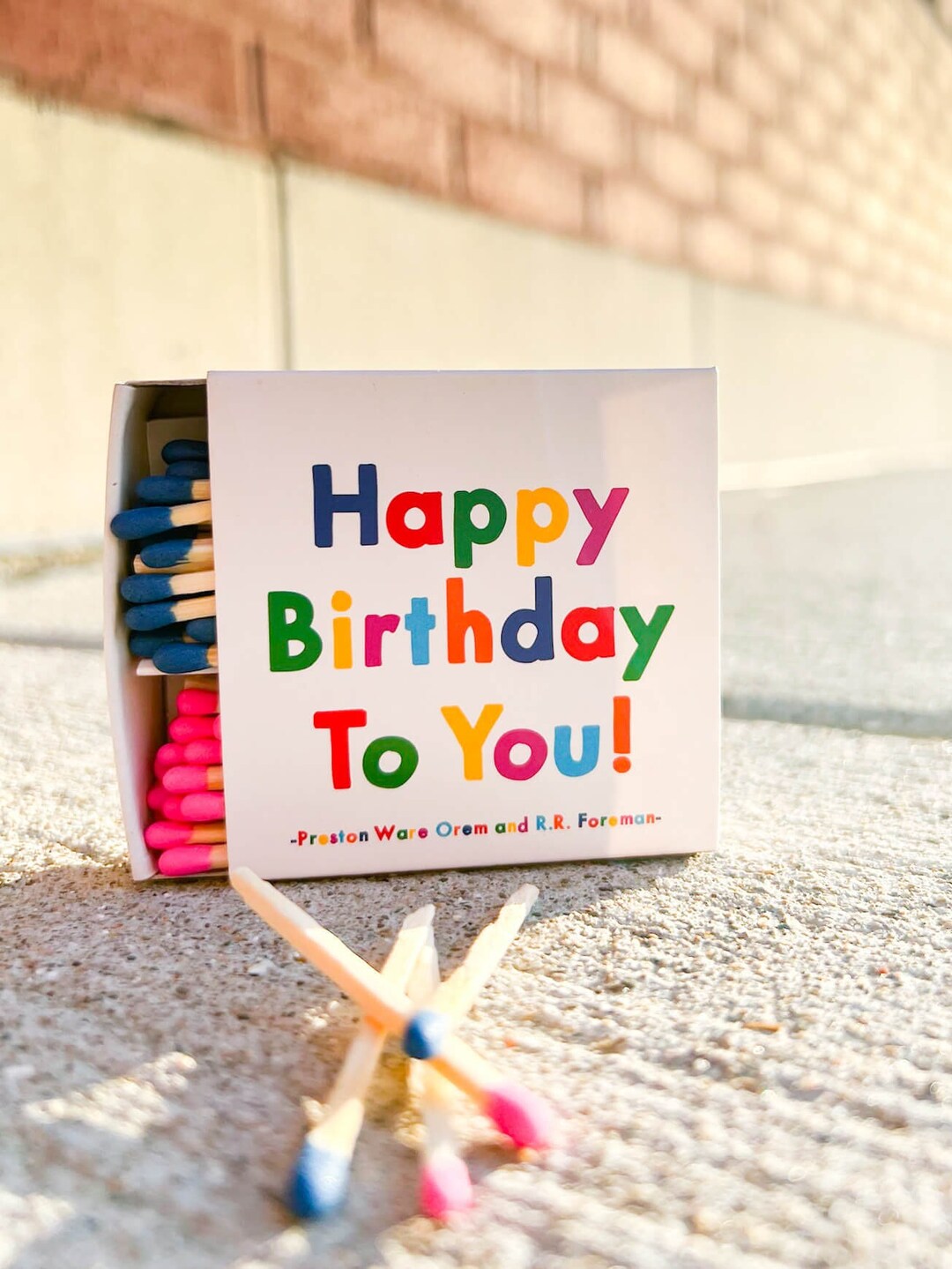 Birthday Matches Happy Birthday Match Books Matchbox Match Holder Match ...