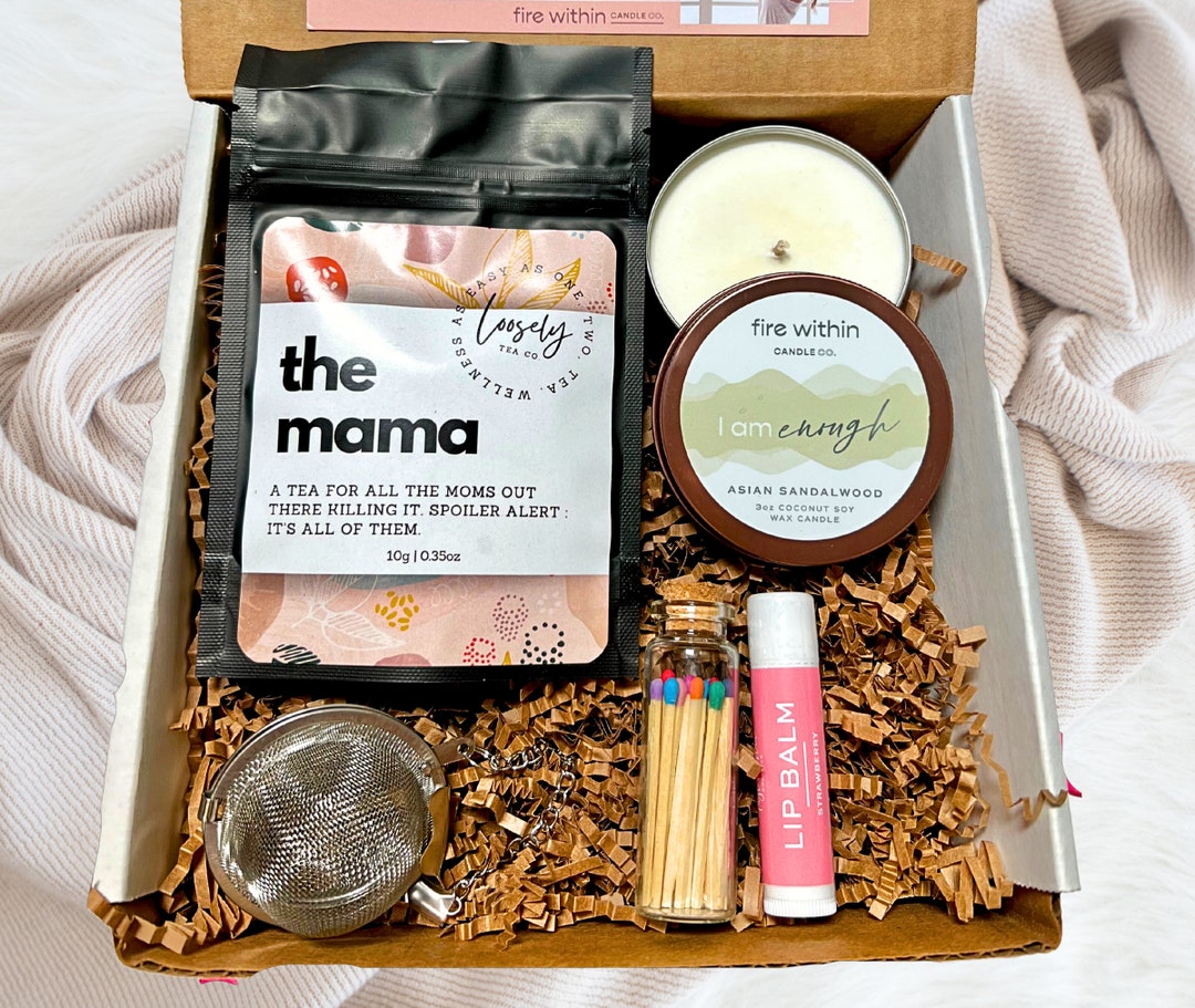 Mom Self Care Box, Mom Self Care Gift Set, Mom Wellness Box, Mom Candle ...