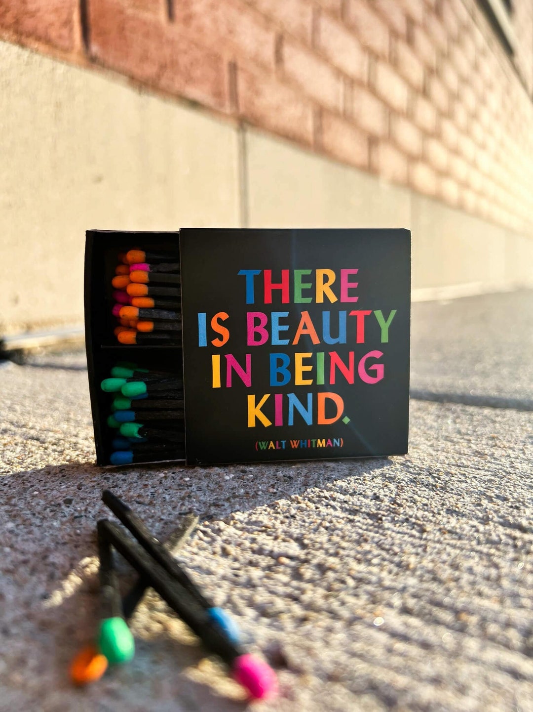 Matches Print Bright Colored Matches Gift Under 10 Unique Match Book ...