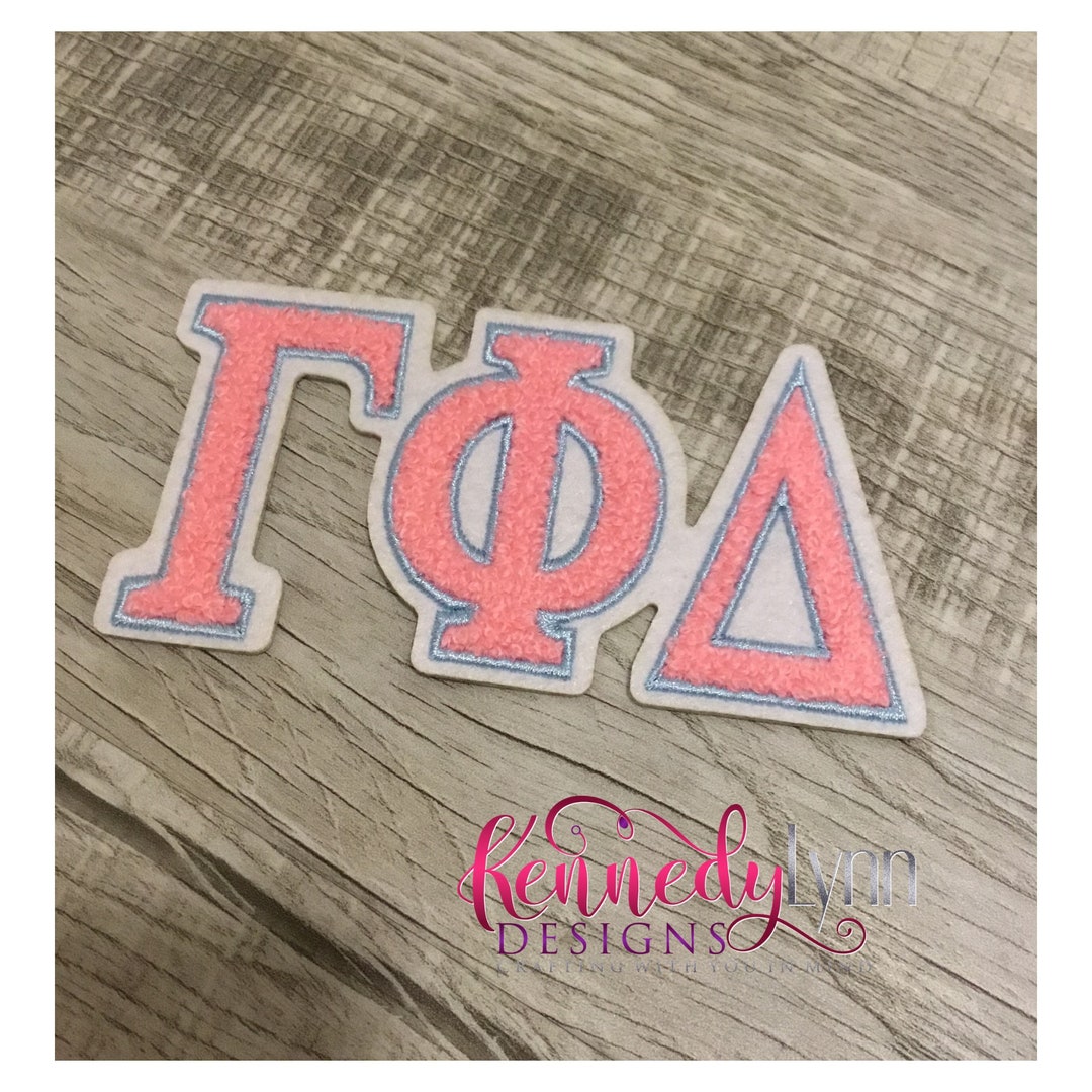 Chenille Gamma Phi Delta Patch Set/ Sorority/ Iron-on Patch/ Unique - Etsy