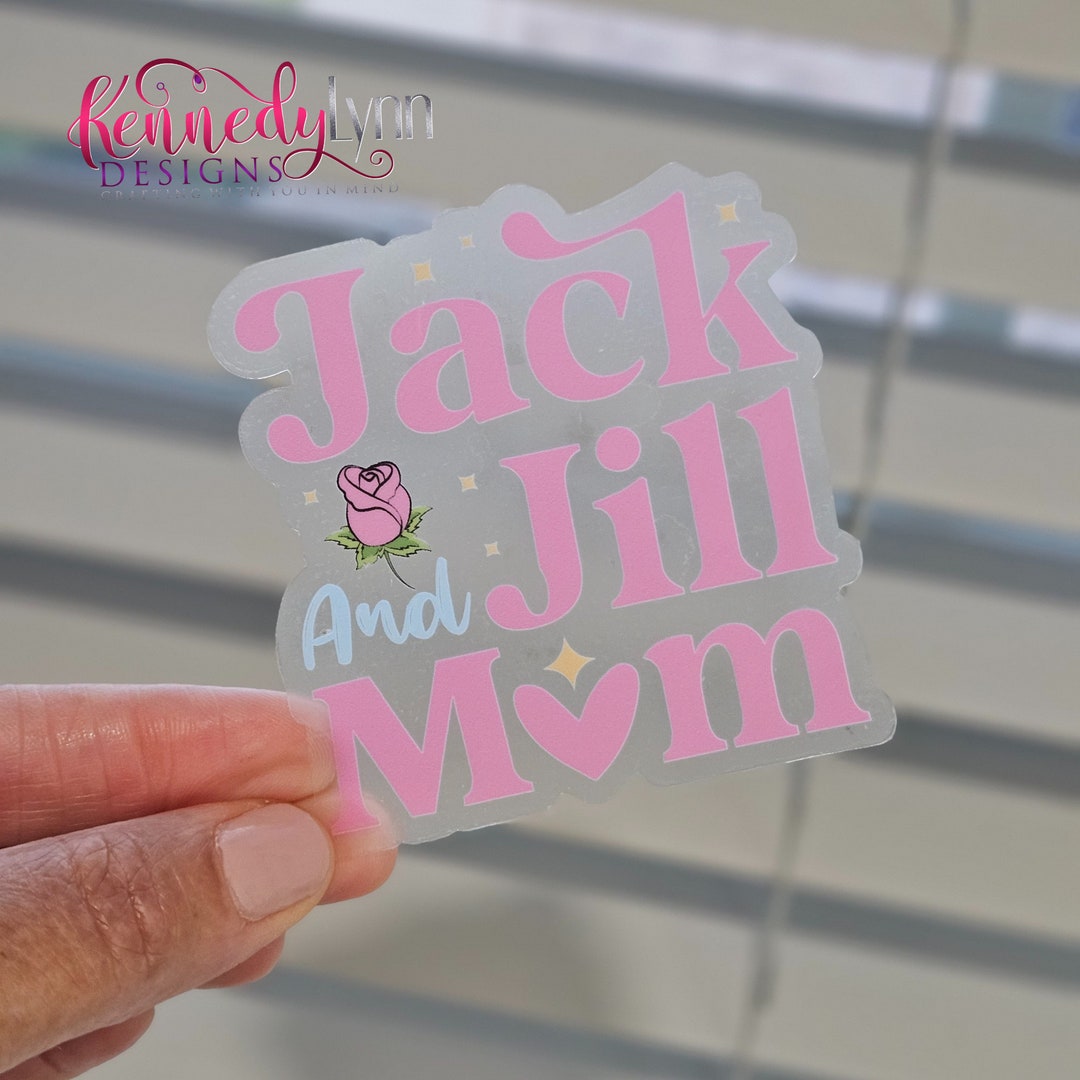 Jack and Jill Sticker/ Vinyl Sticker / Clear Sticker - Etsy