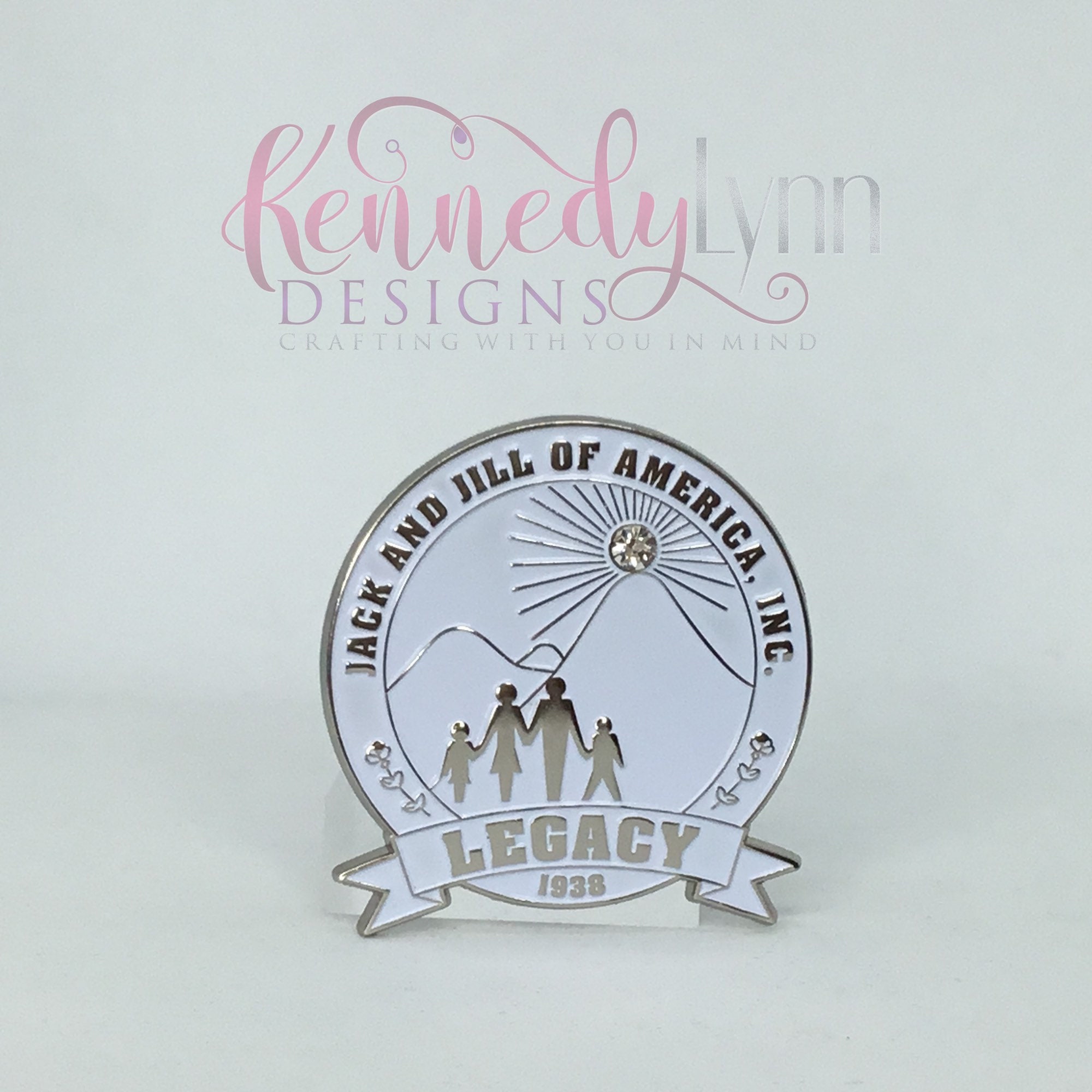 Jack and Jill Legacy Enamel Pin with Crystal
