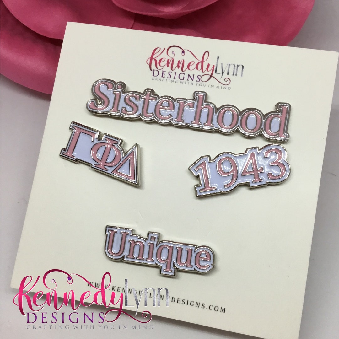 Gamma Phi Delta Sorority, Incorporated Lapel Pin Set/ Sisterhood/ 1943 ...