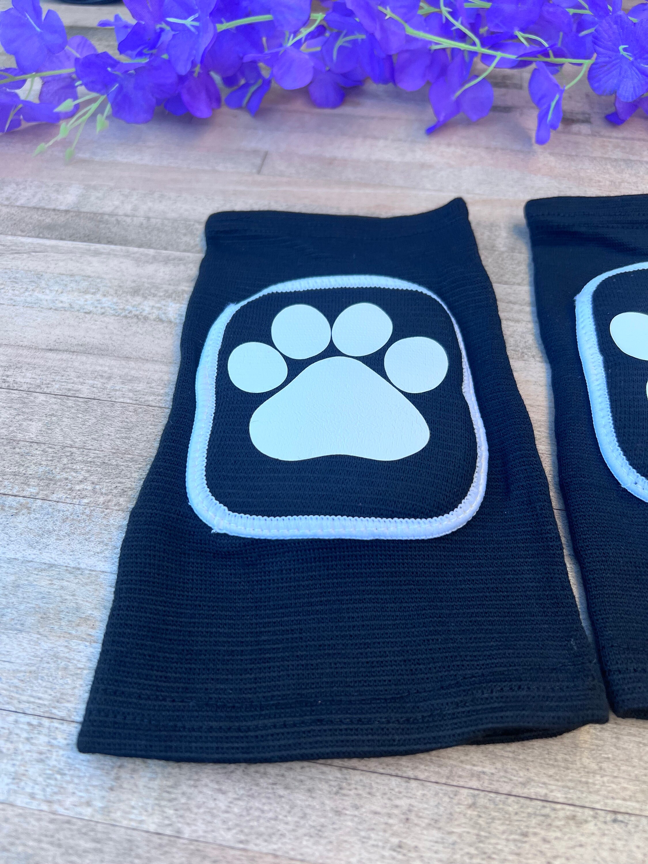 Black Paw Knee Pads - Pole Dancing Knee Protection Paws for Pet Play ...