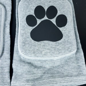 Gray Paw Knee Pads - Pole Dancing Knee Protection Paws for Pet Play and ...
