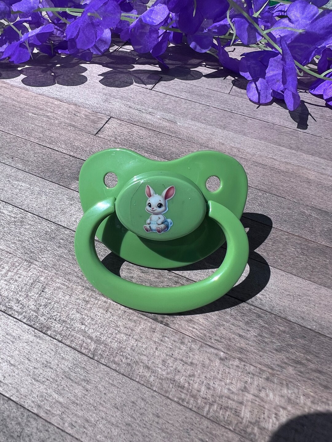 Diaper Bunny Adult Pacifier AB DL Adult Baby Pacifier in Custom Colors ...