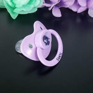 Adult Pacifier - Goth ABDL Adult Baby Pacifier in Various Colors for ...