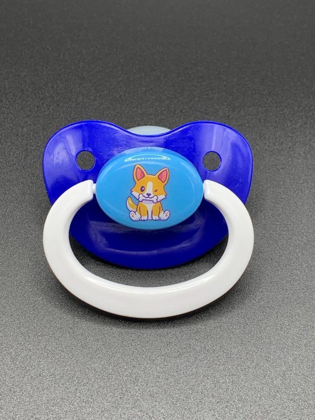 Adult Pacifier - Corgi Dog ABDL Adult Baby Pacifier in Various Colors ...