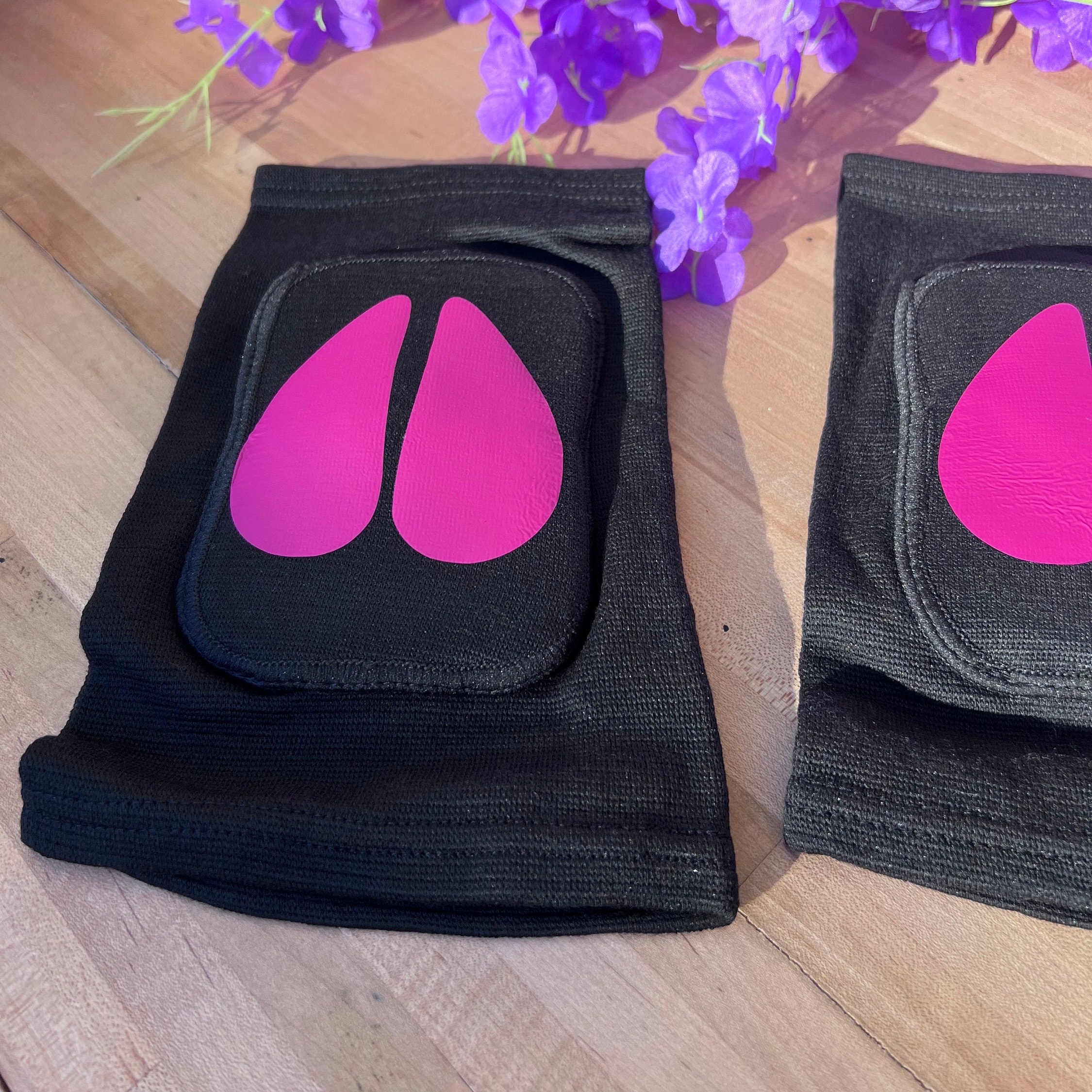 Black Cow Knee Pads - Pole Dancing Knee Protection Hooves for Pet Play ...