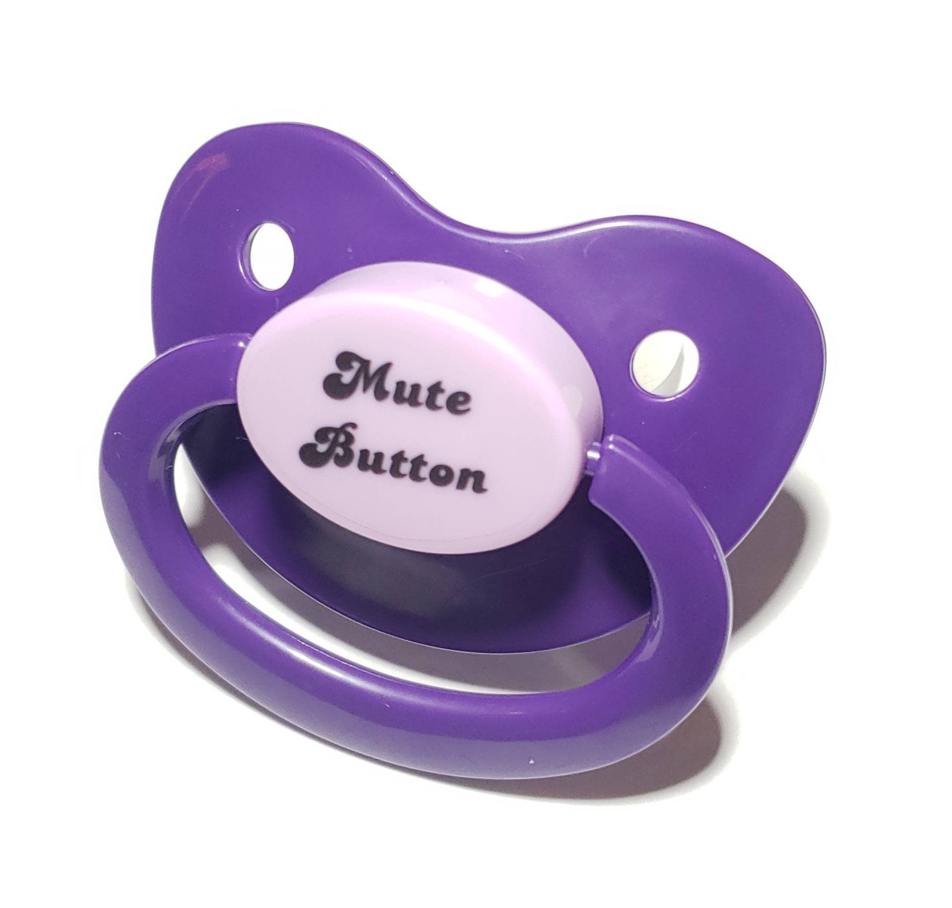 Mute Button Adult Pacifier DDLG Pacifier | Etsy