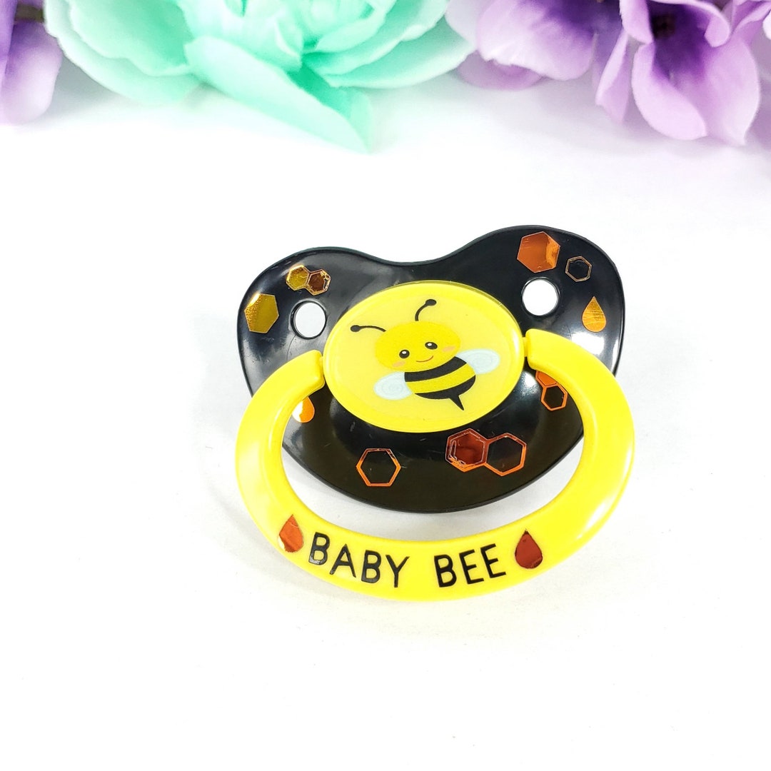 Adult Pacifier - Baby Bee ABDL Adult Baby Pacifier - Little Space | Age ...