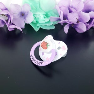 ABDL Adult Pacifier - Strawberry Adult Baby Pacifier (custom Colors ...