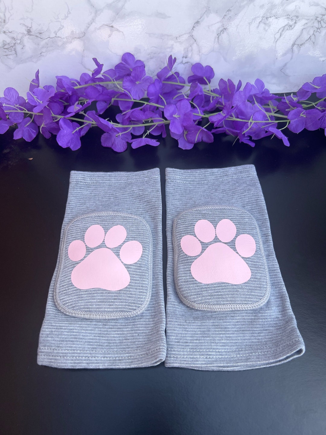 Light Pink Paw Knee Pads small Pole Dancing Adult Knee Protection for ...