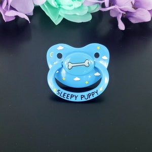 Adult Pacifier - Sleepy Puppy ABDL Adult Baby (custom Colors) - Age ...