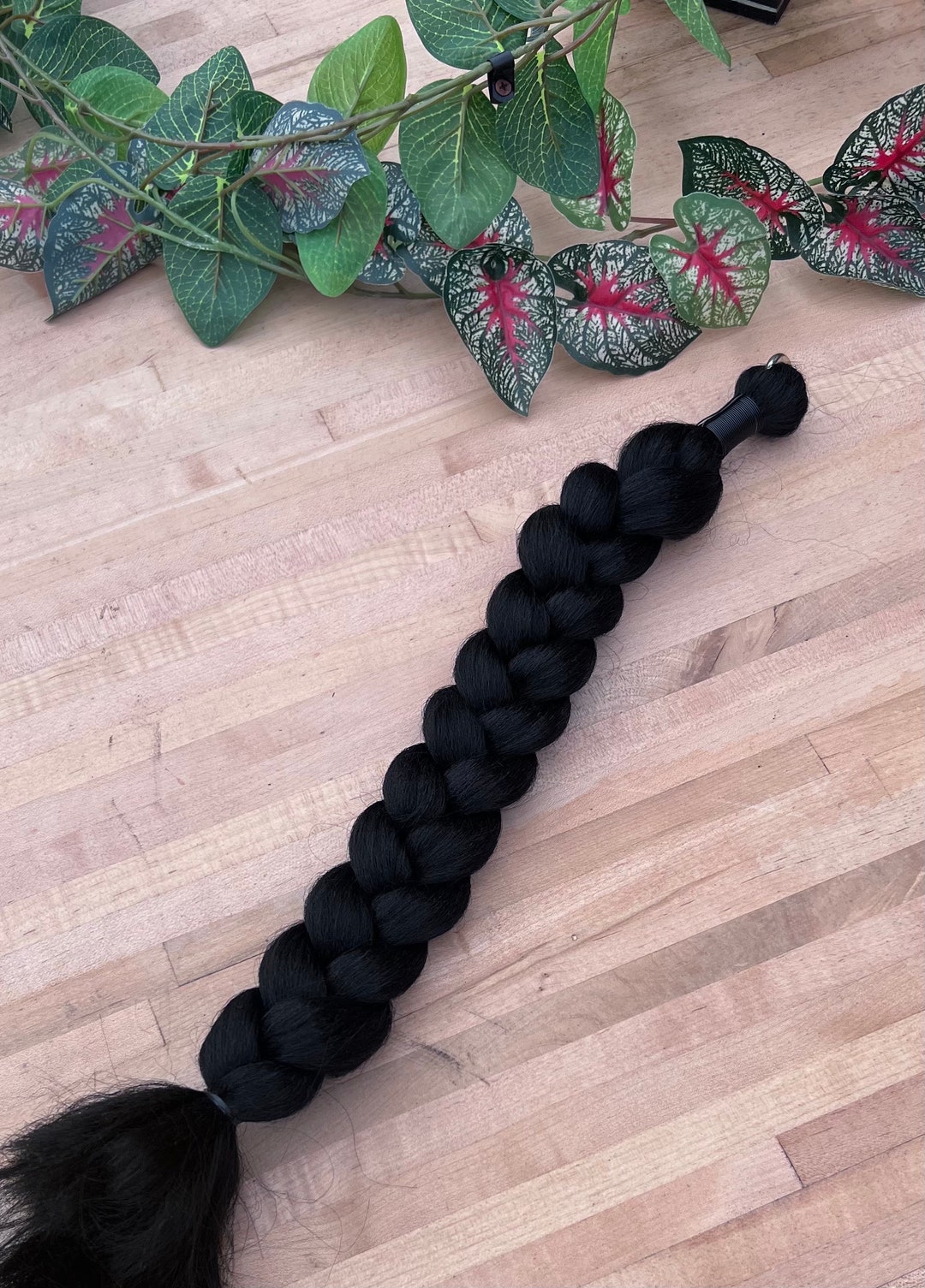 Black Pony Play Tail - Cosplay Halloween Pet Play - Unicorn Tail ...
