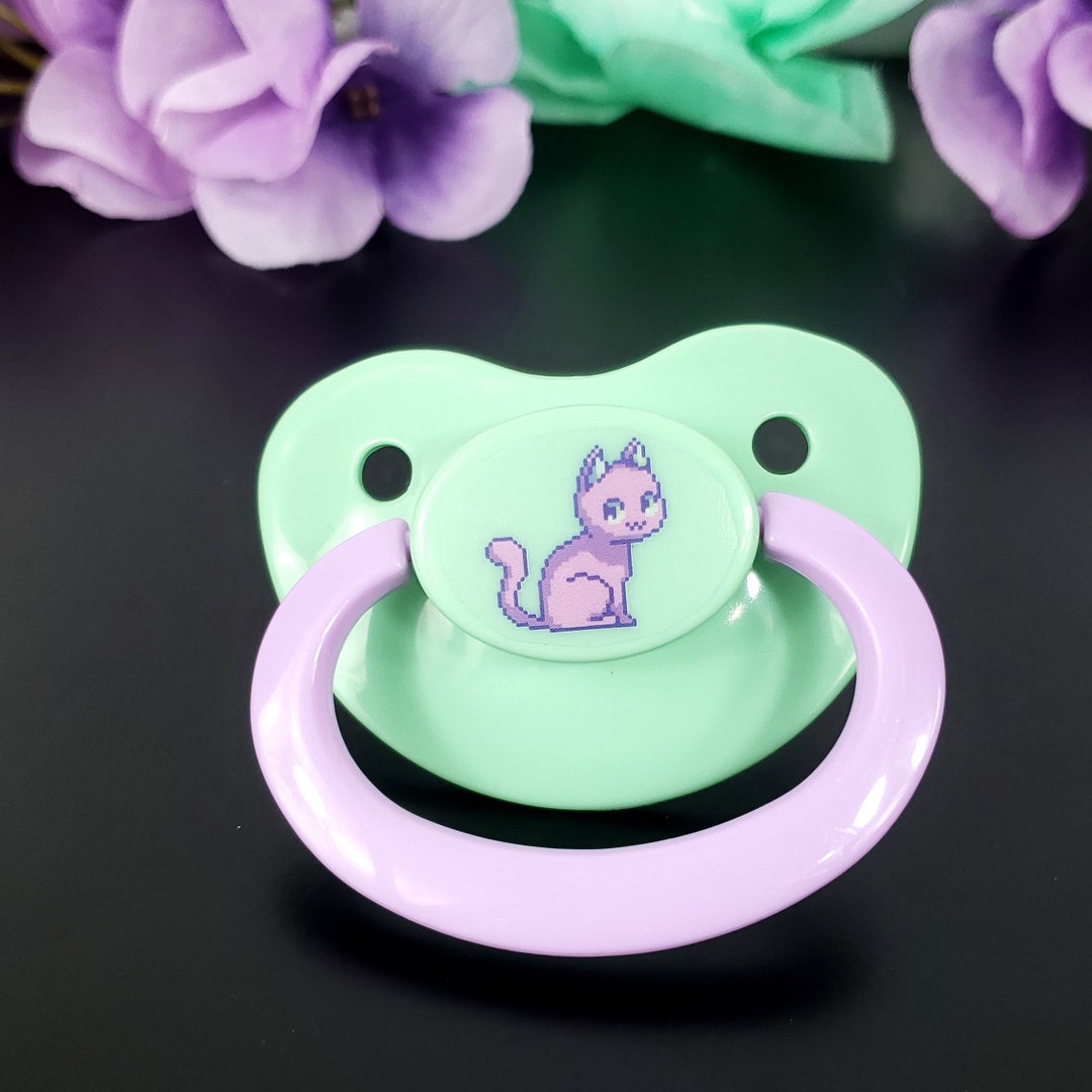 ABDL Adult Pacifier for Little Space Moments - Kitten Adult Pacifier ...