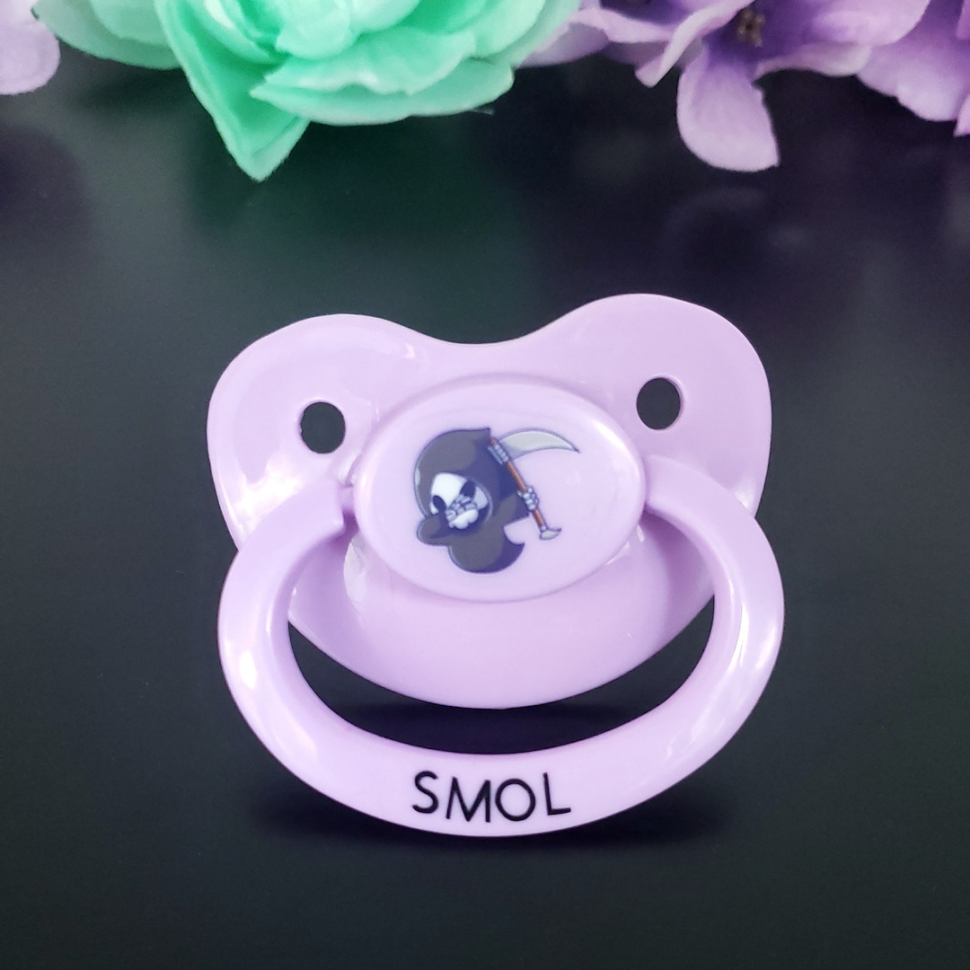 Adult Pacifier - Goth ABDL Adult Baby Pacifier in Various Colors for ...