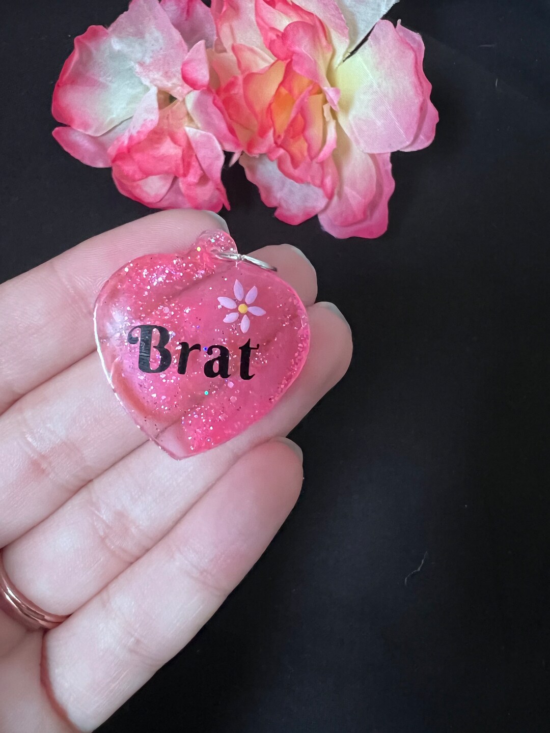 Brat Pet Play Collar Tag - Resin Dog Tag - Etsy