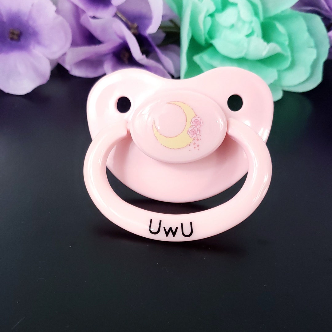 Rose Moon Adult Pacifier -ABDL Night Time Pacifier in Various Colors ...