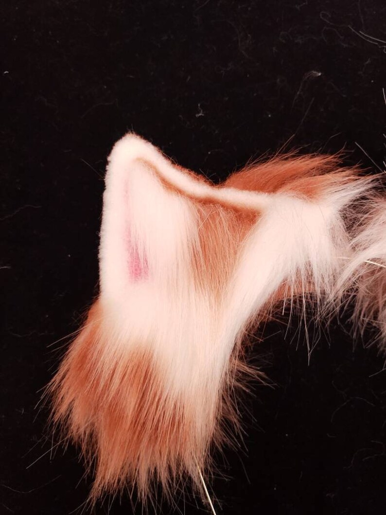 Realistic Animal Ears Red Halloween Cosplay Pet Play Fully - Etsy