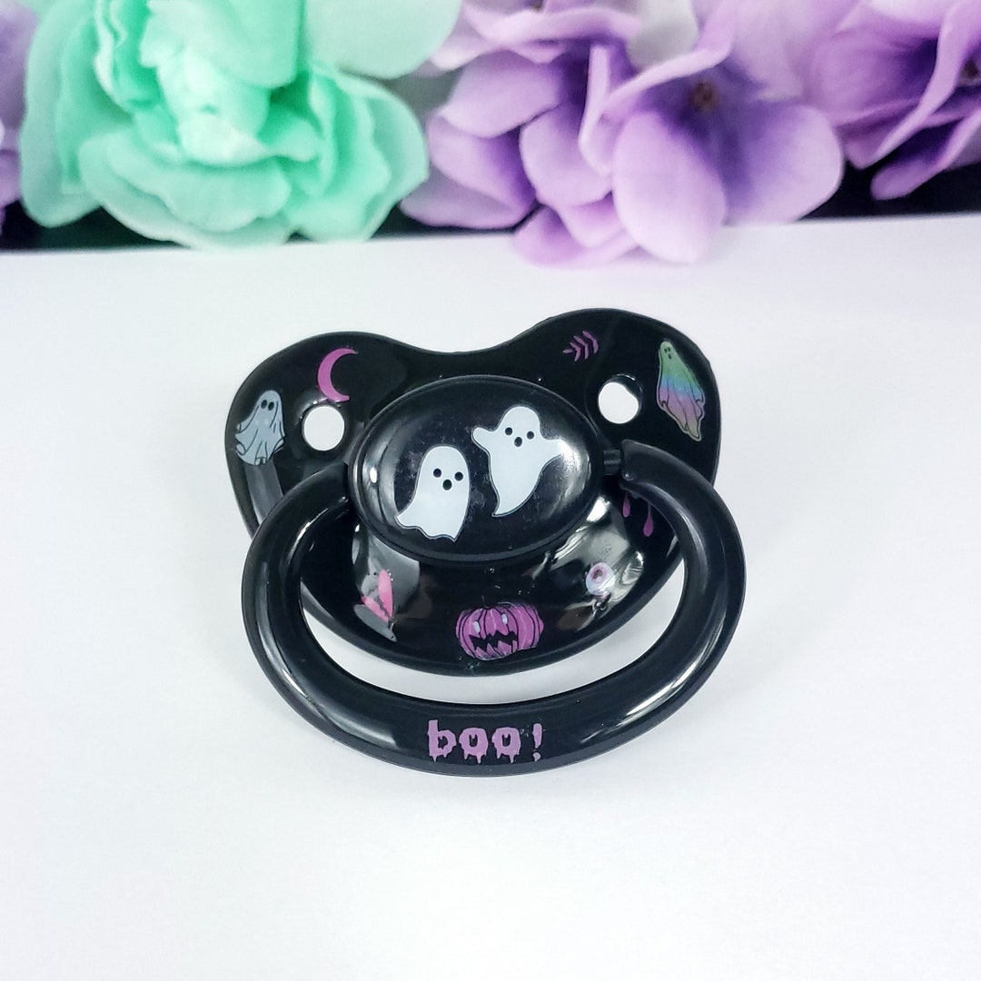Halloween Adult Pacifier - ABDL Adult Baby Pacifier - Ghost Deco ...