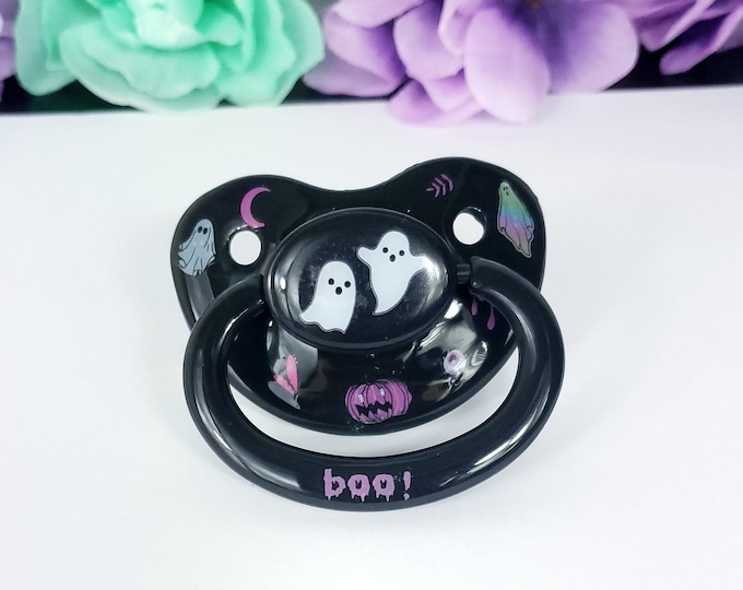 Halloween Adult Pacifier - ABDL Adult Baby Pacifier - Ghost Deco ...