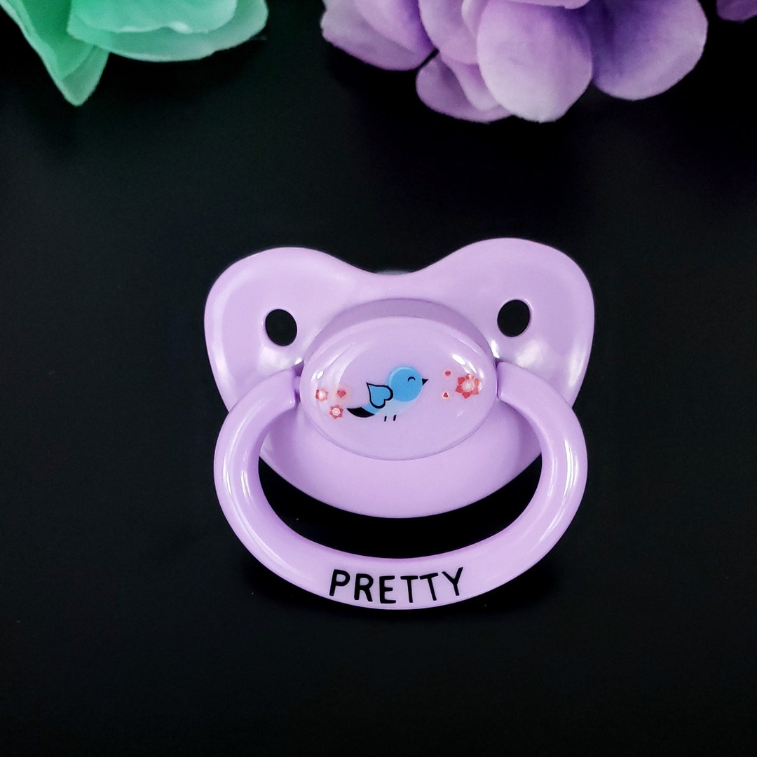 Deco Adult Pacifier - Pretty Bird ABDL Adult Baby Pacifier - Little ...