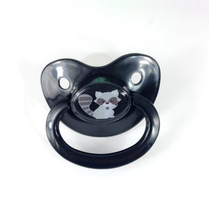 Raccoon Adult Pacifier - ABDL Adult Baby Pacifier in Various Colors for ...