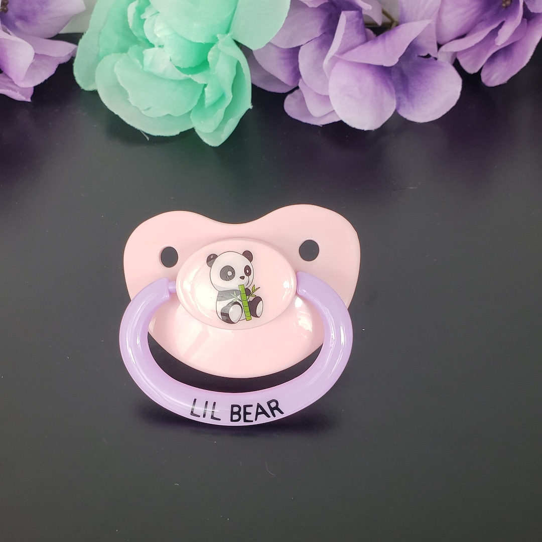 Panda Adult Pacifier ABDL Adult Baby Pacifier Age Regress - Etsy