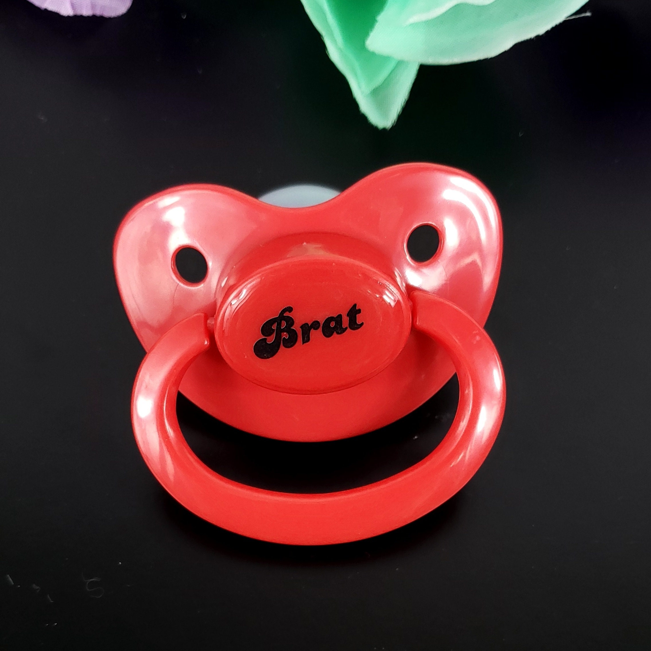 Brat Adult Pacifier Handmade DDLG & ABDL Adult Baby Pacifier - Etsy