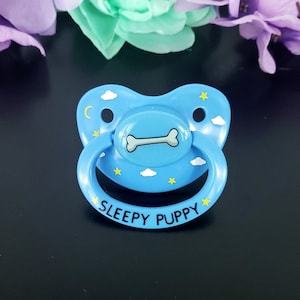 Adult Pacifier - Sleepy Puppy ABDL Adult Baby (custom Colors) - Age ...