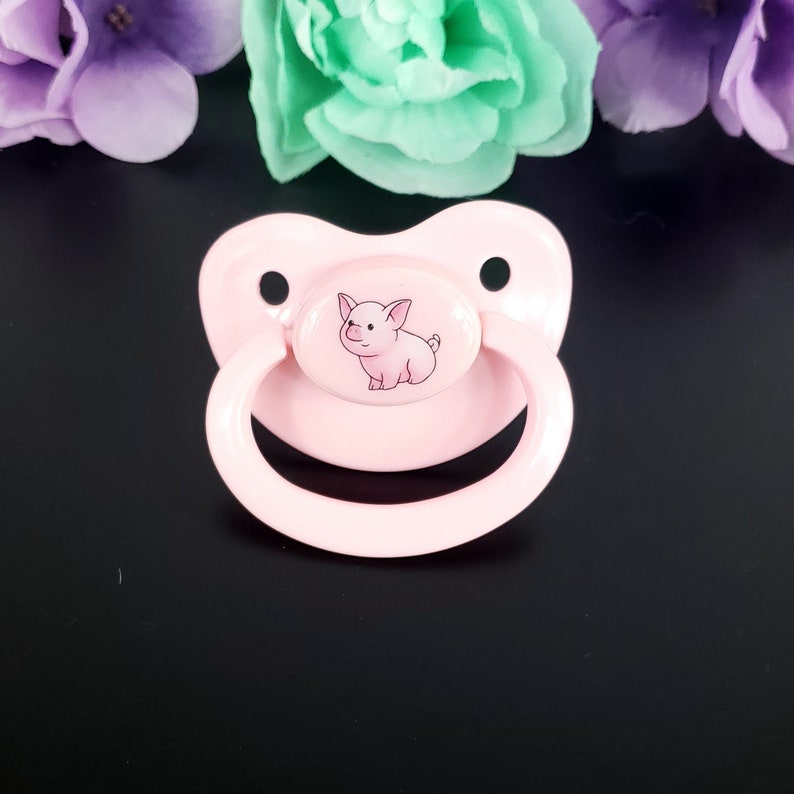 Baby Pig Adult Pacifier - ABDL Adult Baby Pacifier in Various Colors ...