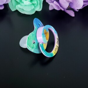 Hand Painted Adult Pacifier Duck ABDL Adult Baby Pacifier for Soothing ...